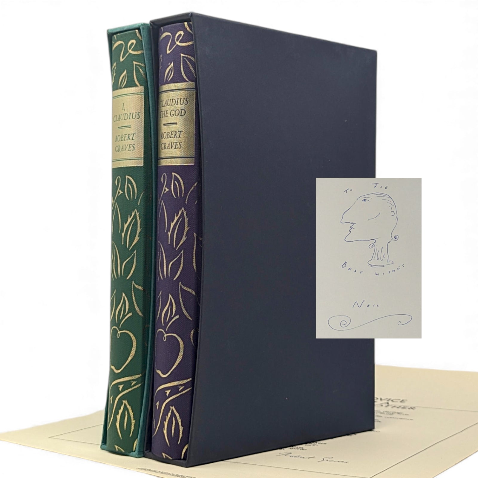 I, Claudius & the God, Robert Graves, Folio Society, Signed by Author ...