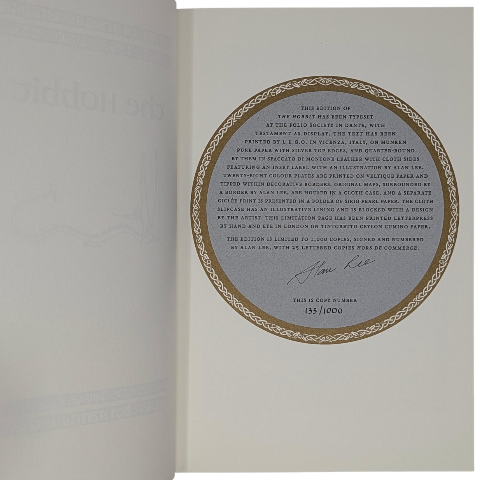The Hobbit, J R R Tolkien, Folio Society Limited Edition 2024, Alan Lee ...